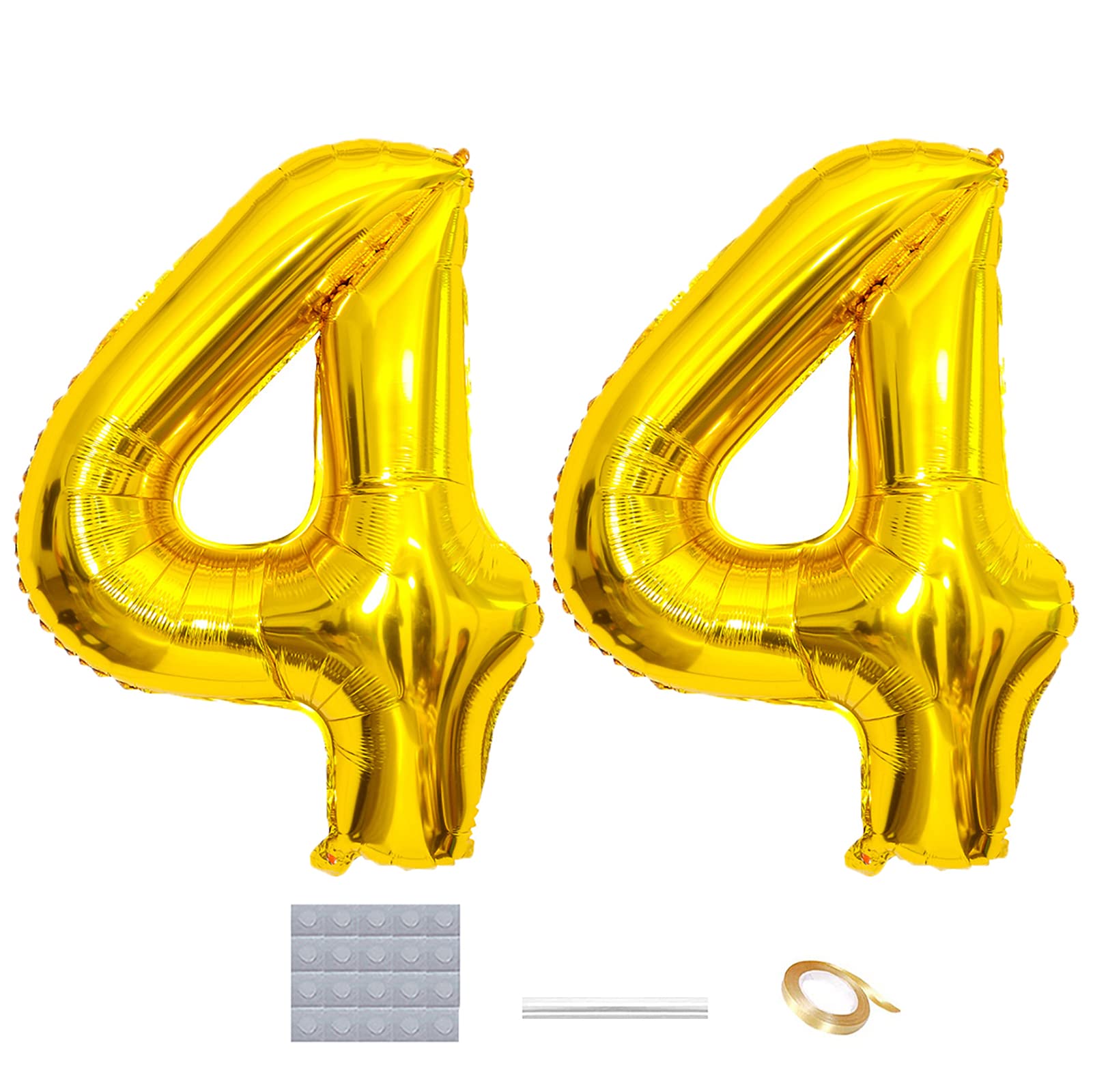 Gold 44 Number Balloons 40 inch Jumbo H2FSDFoil Balloons Prom Balloon ...