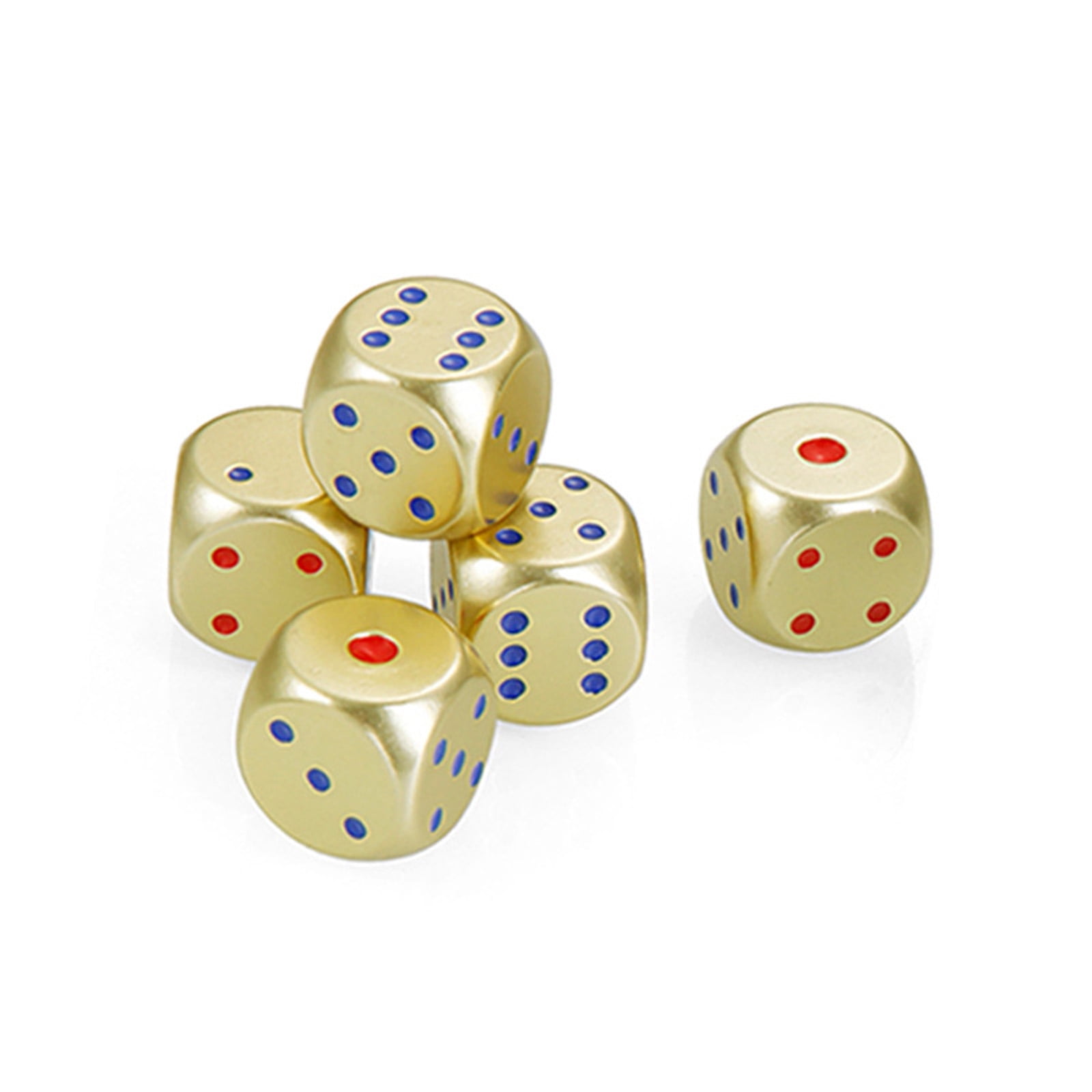 Gold 6-Sided Rounded Electroplated Metal Cube, Portable Replacement ...