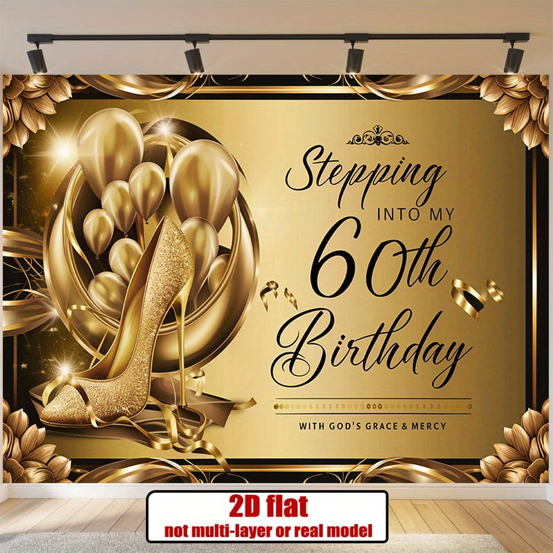Gold 60th Birthday Backdrop Stepping Into My 60th Birthday Photography ...