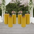 Gold 6Pack Cylinder Display Pedestal Stand for Wedding Festival Decor ...