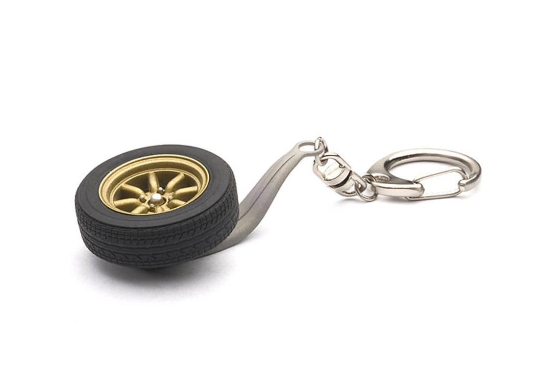 Gold 8 Spoke Wheel Keychain [1:18 scale in Gold] - Walmart.com