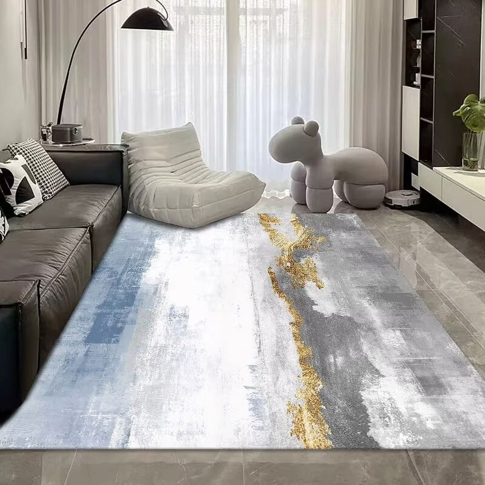 Gold Abstract Carpet for Living Room tapis salon Luxury Home Bedroom ...