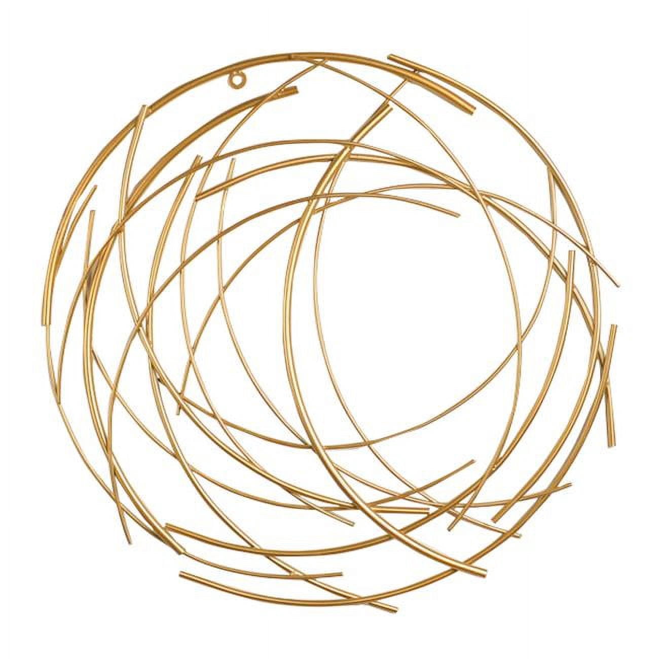 Gold Abstract Round Wall Art - Walmart.com