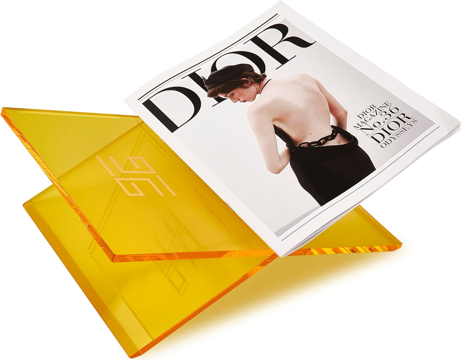 Gold Acrylic Book Stands - Cross Frame Acrylic Book Holder, Open ...