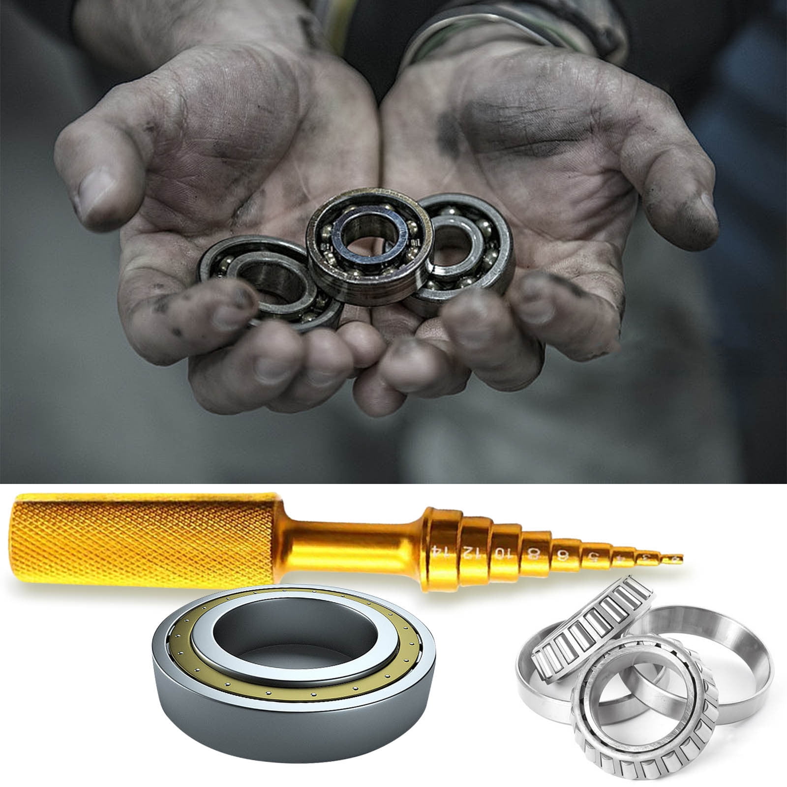 Gold Aluminum Bearing Removal Tool Precision Micro Extraction Kit For ...