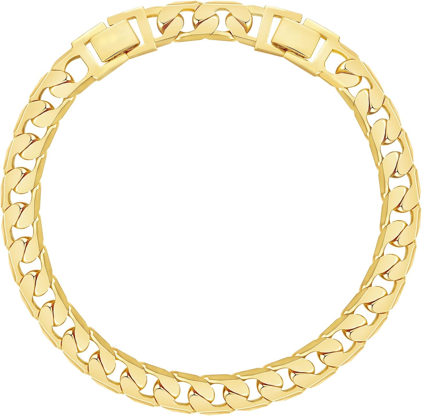 Gold Ankle Bracelets For Women, 14K Gold Anklets Chunky Cuban Link ...