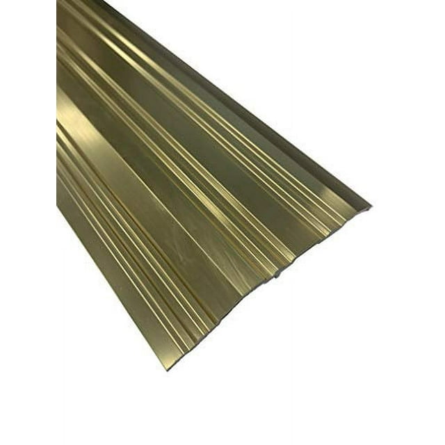 Gold Anodized Aluminum Overlap Threshold 4" Wide (3 FT) - Walmart.com