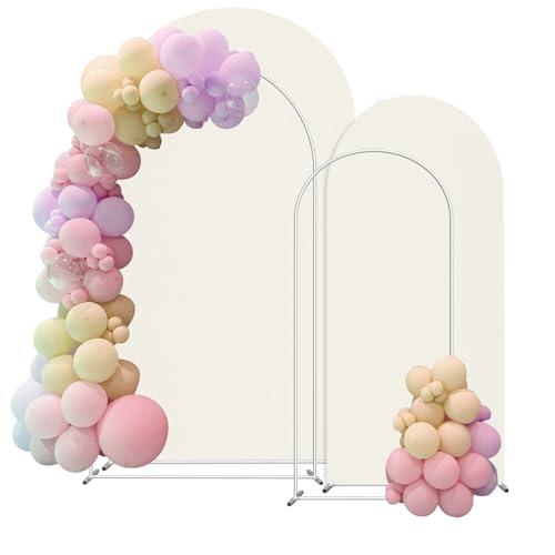 Gold Arch Backdrop Stand,Garden Arch Decoration Set of 2,Metal Arch ...