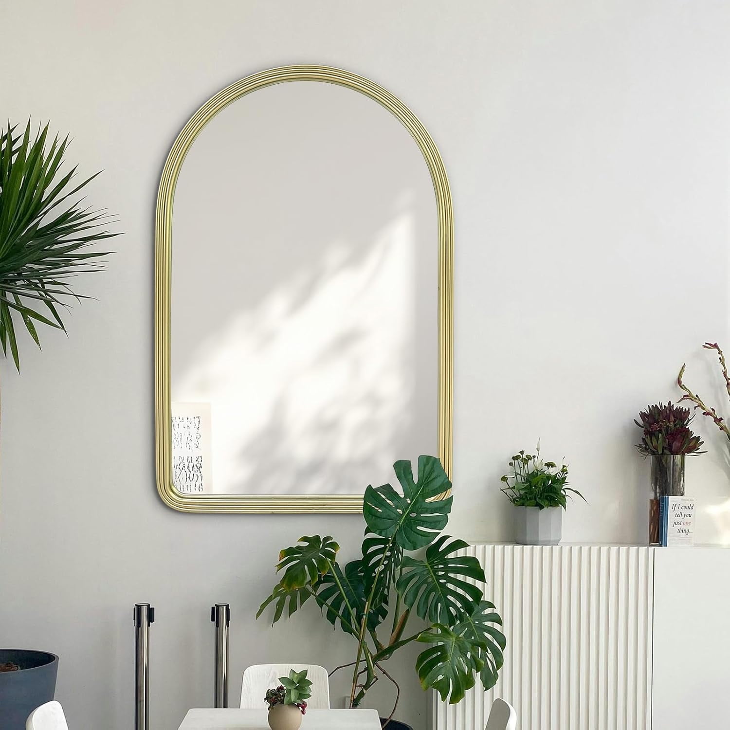 Gold Areched Mirror - Wall Mirrors Decorative 20"x30" Bathroom Mirrors ...