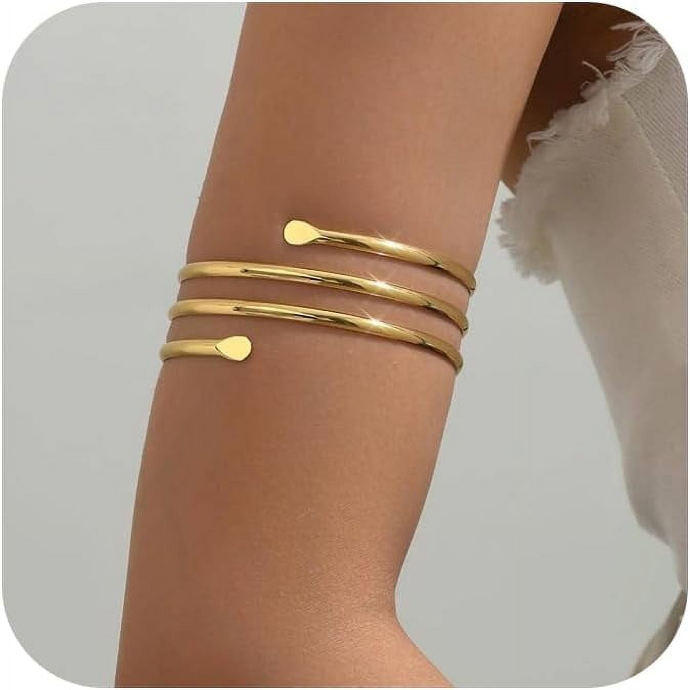 Gold Arm Cuff Upper Arm For Women，Silver Gold Arm Cuff Arm Cuff Jewelry For Women Dainty ...