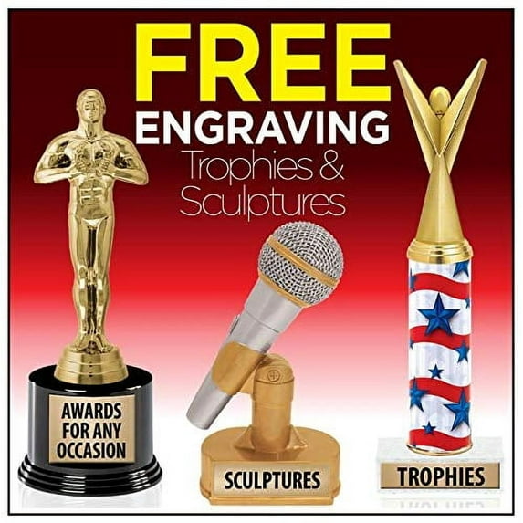 Gold Award Ceremony Trophy, Measures 8.5" and Features Your Free ...