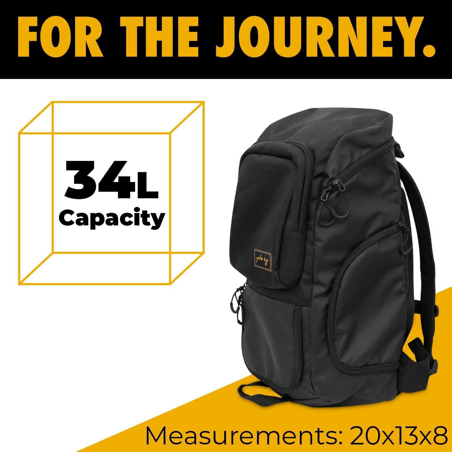 Gold BJJ Jiu Jitsu Backpack - Heavy Duty Gym Bag with Waterproof Gi ...