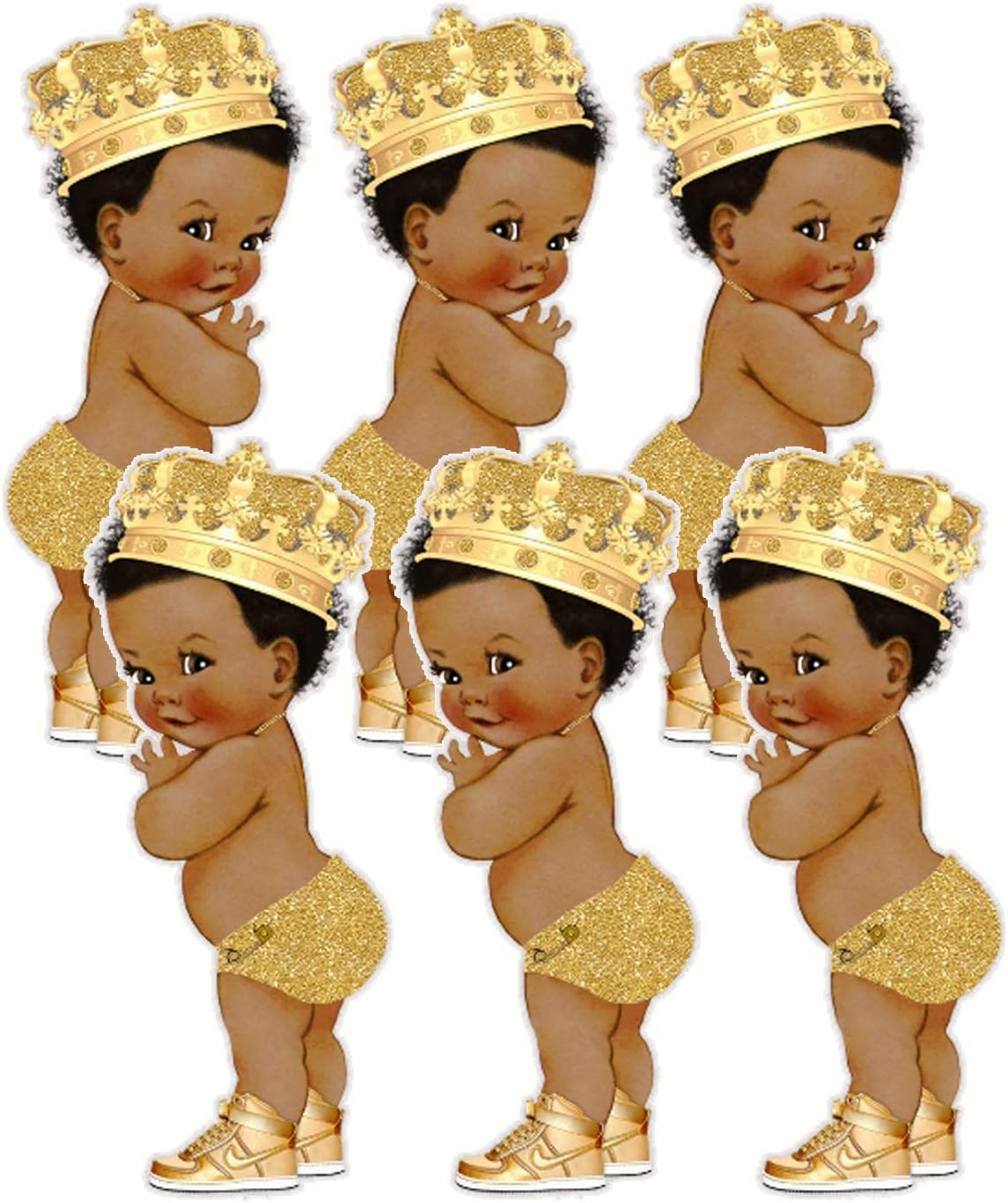 Gold Baby Boy Prince Party Cut-Outs Royal Birthday Baby Shower Prince ...
