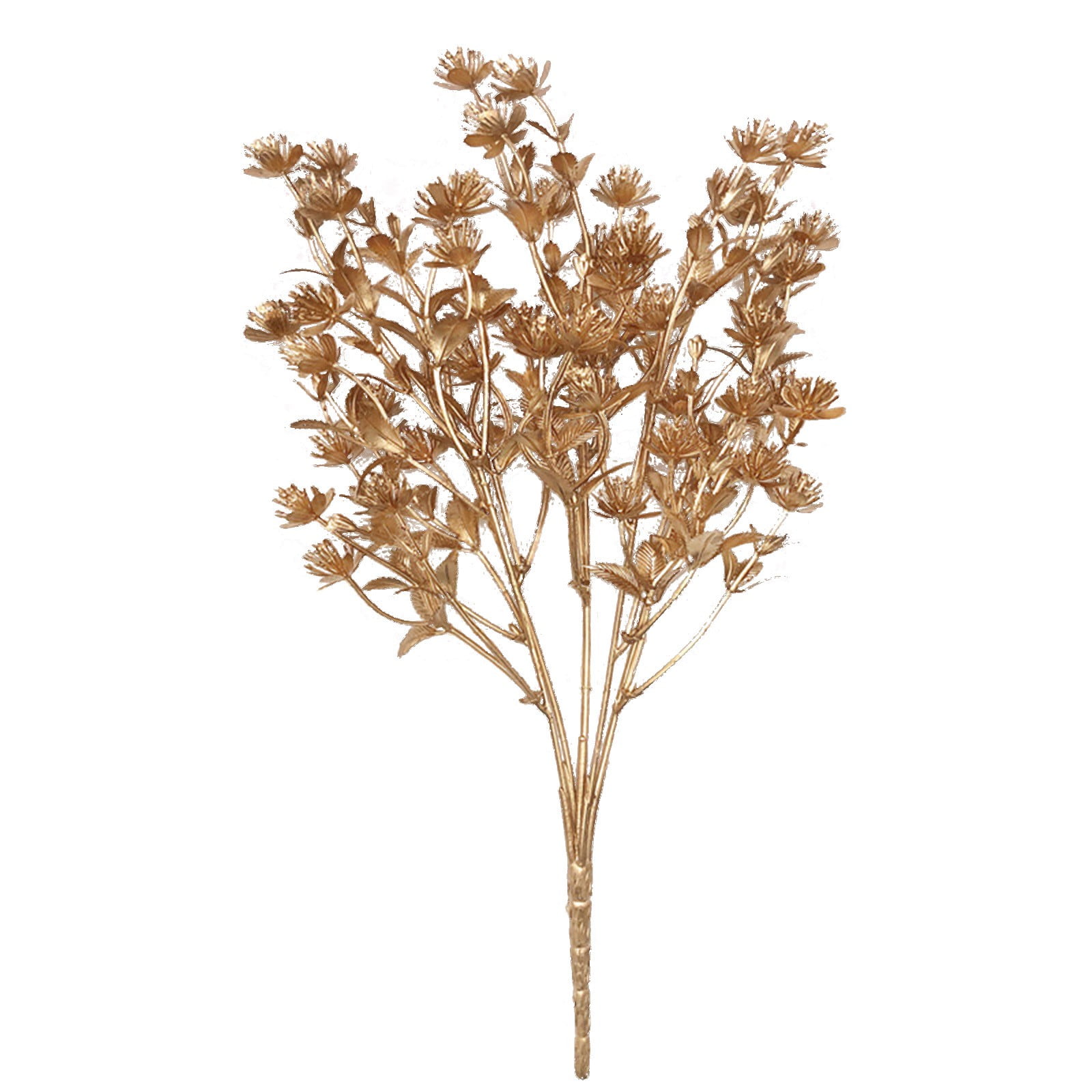 Gold Baby Breath Artificial Christmas Flowers, Injection Molding - 14 ...