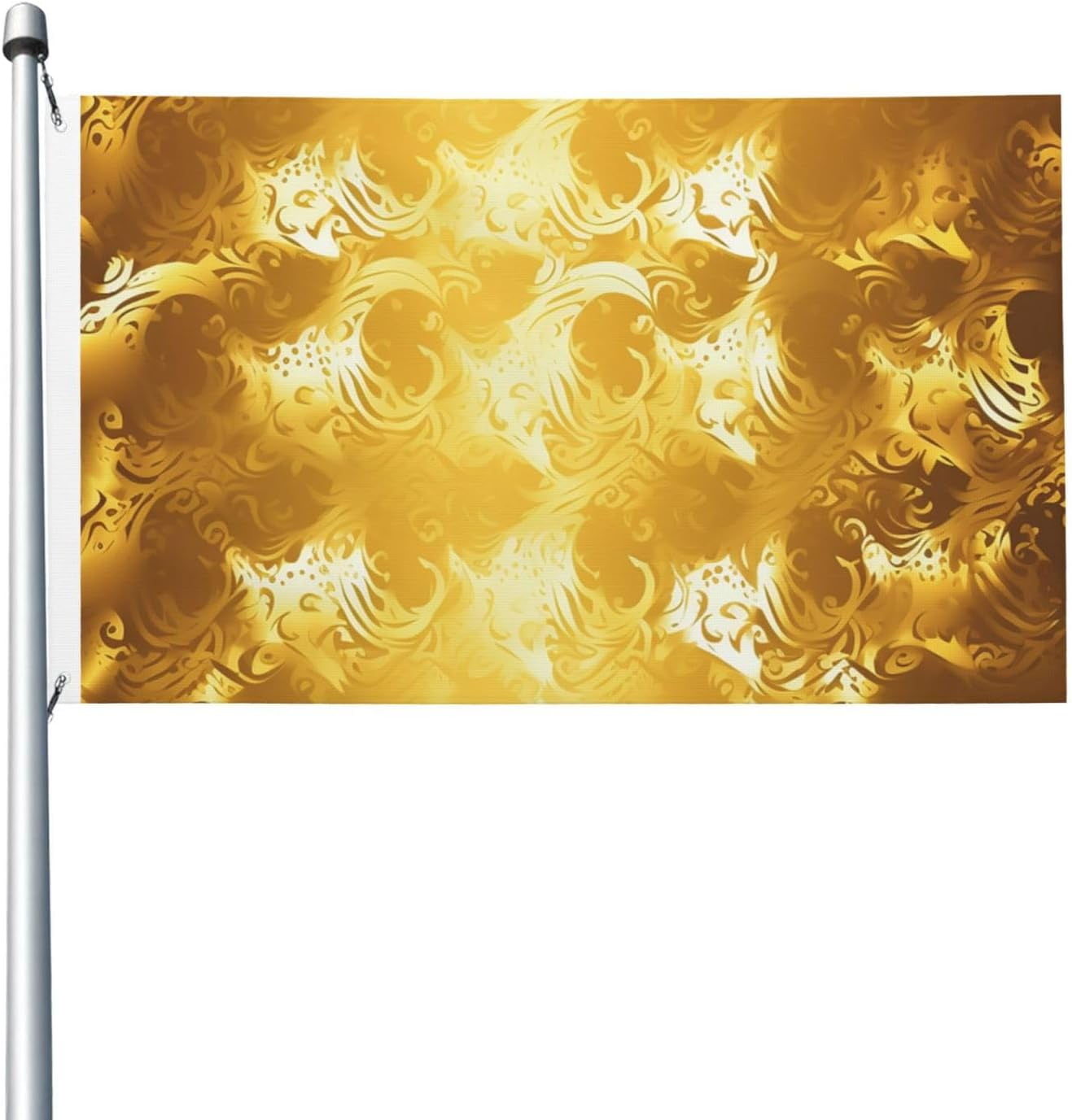 Gold Background Garden Flag Welcome Flags for Outside Holiday Banner ...