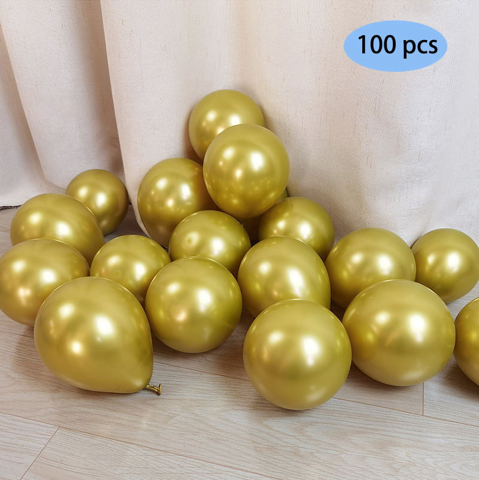 Gold Balloons 5 inch Metallic Chrome Gold Balloons for Birthday Wedding ...