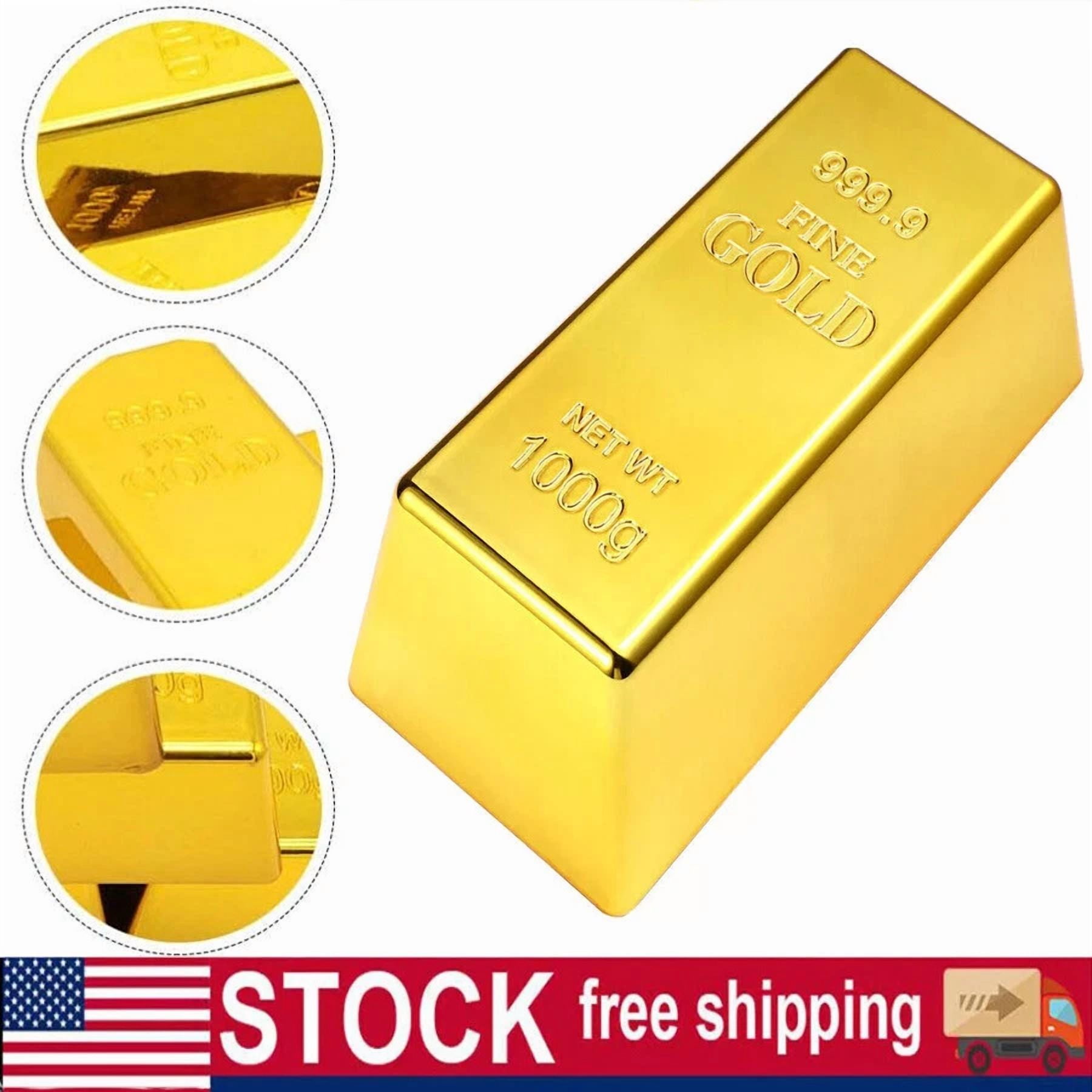Gold Bar 1Kg Prevents Door Stopper Brick Fake Golden Bullion Real Look ...