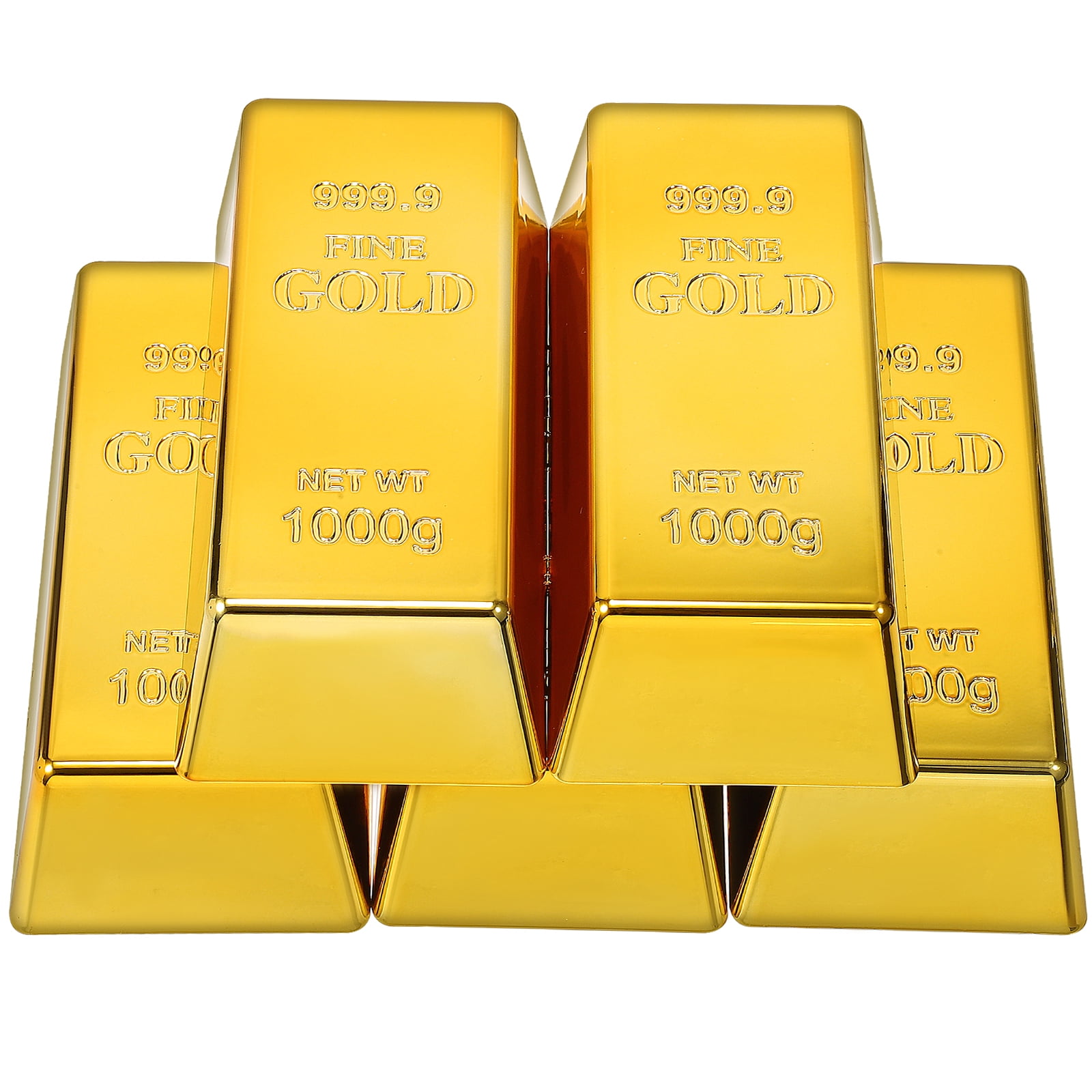 ToyKAKA Bars Props Golden 5Pcs 6.48X2.99X1.89in - Walmart.com