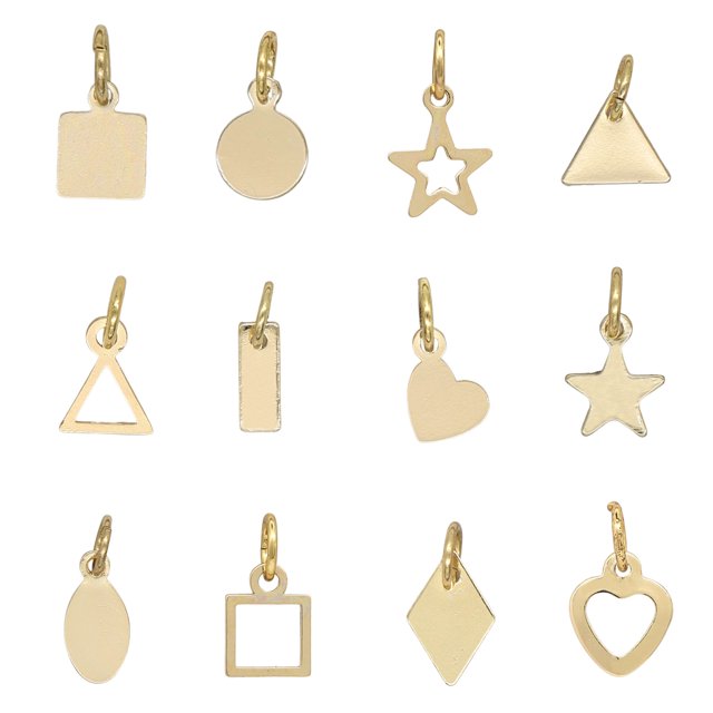 Gold Basic Shapes Charms by Bead Landing™ 12pc - Walmart.com