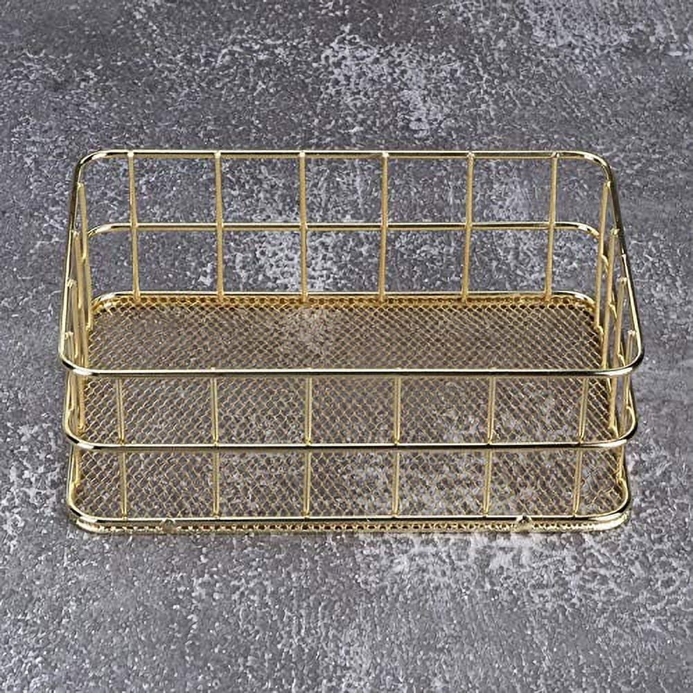 Gold Basket, Small Basket, Wire Basket, Gold Storage Basket ...