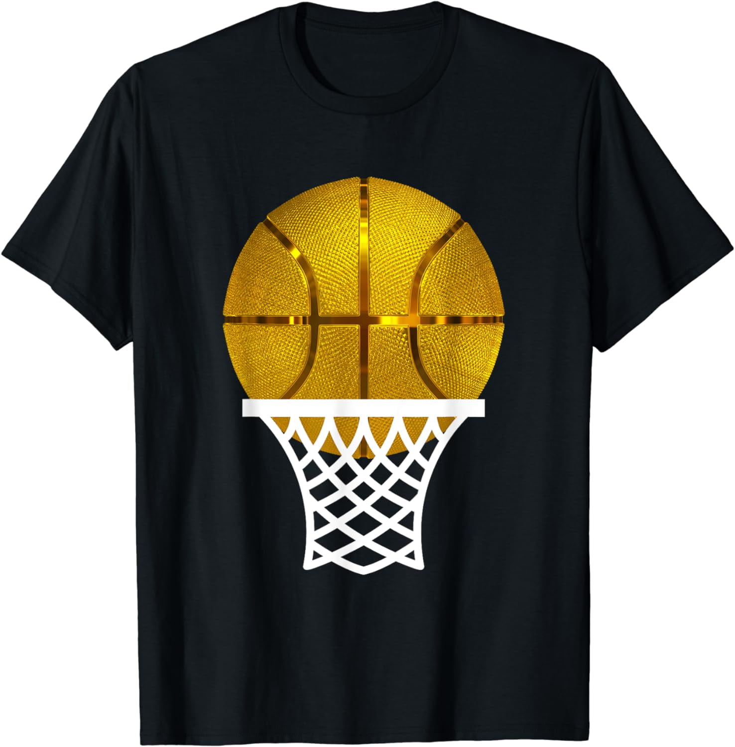 Gold Basketball Trophy MVP Award, Cool Basketball Player Tee T-Shirt ...