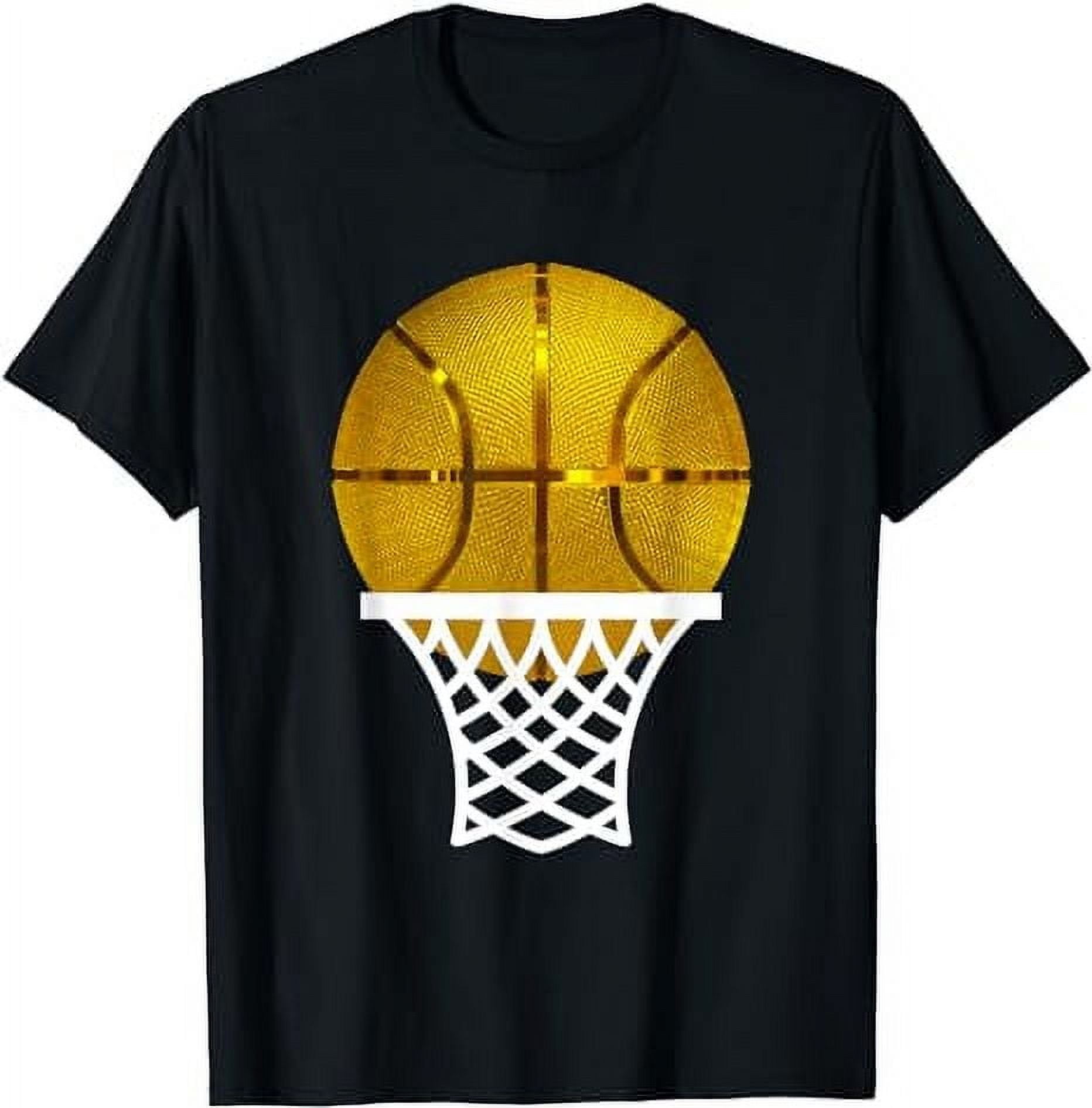 Gold Basketball Trophy MVP Award, Cool Basketball Player Tee T-Shirt ...