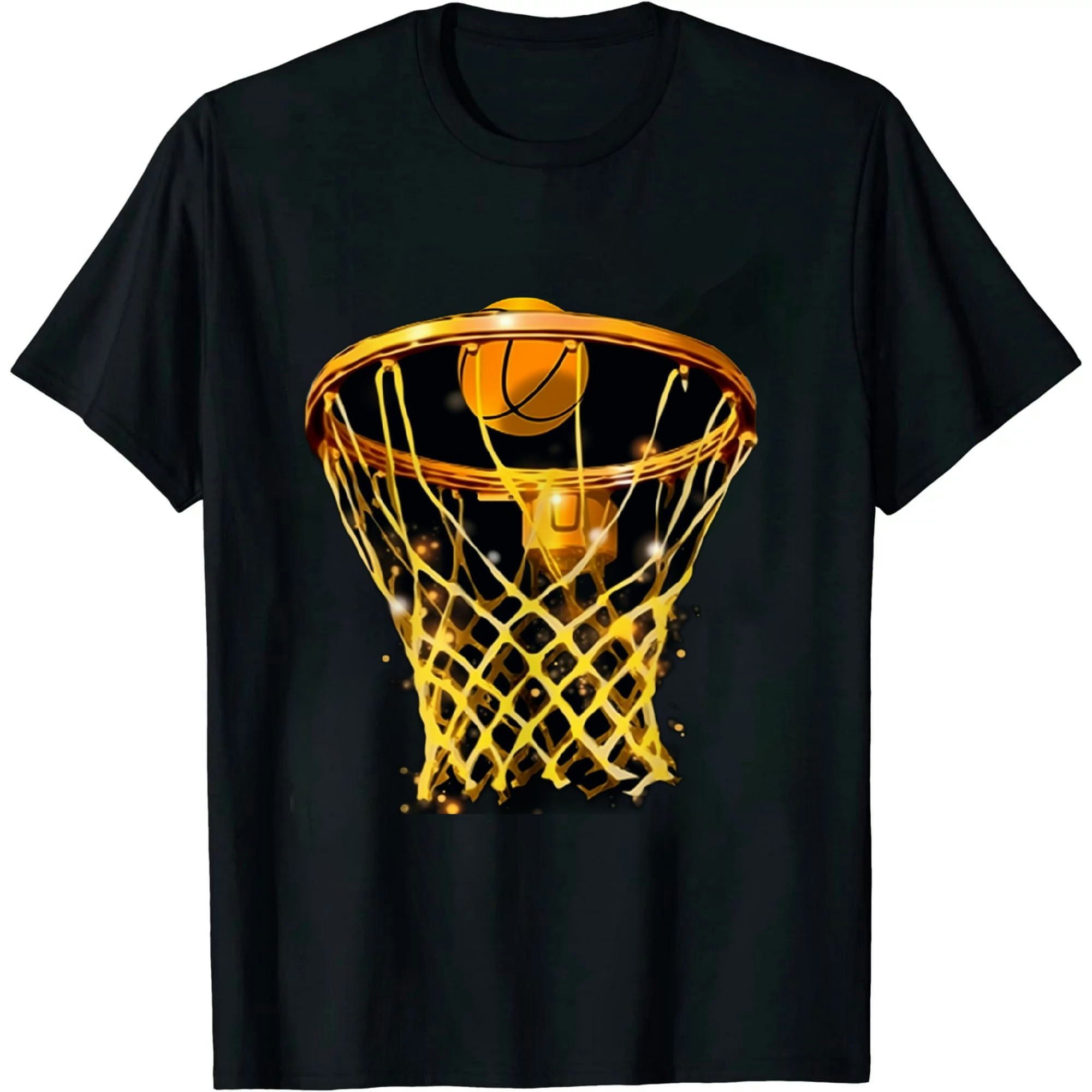 Gold Basketball Trophy MVP Award Dribbling Basketball Player T-Shirt ...