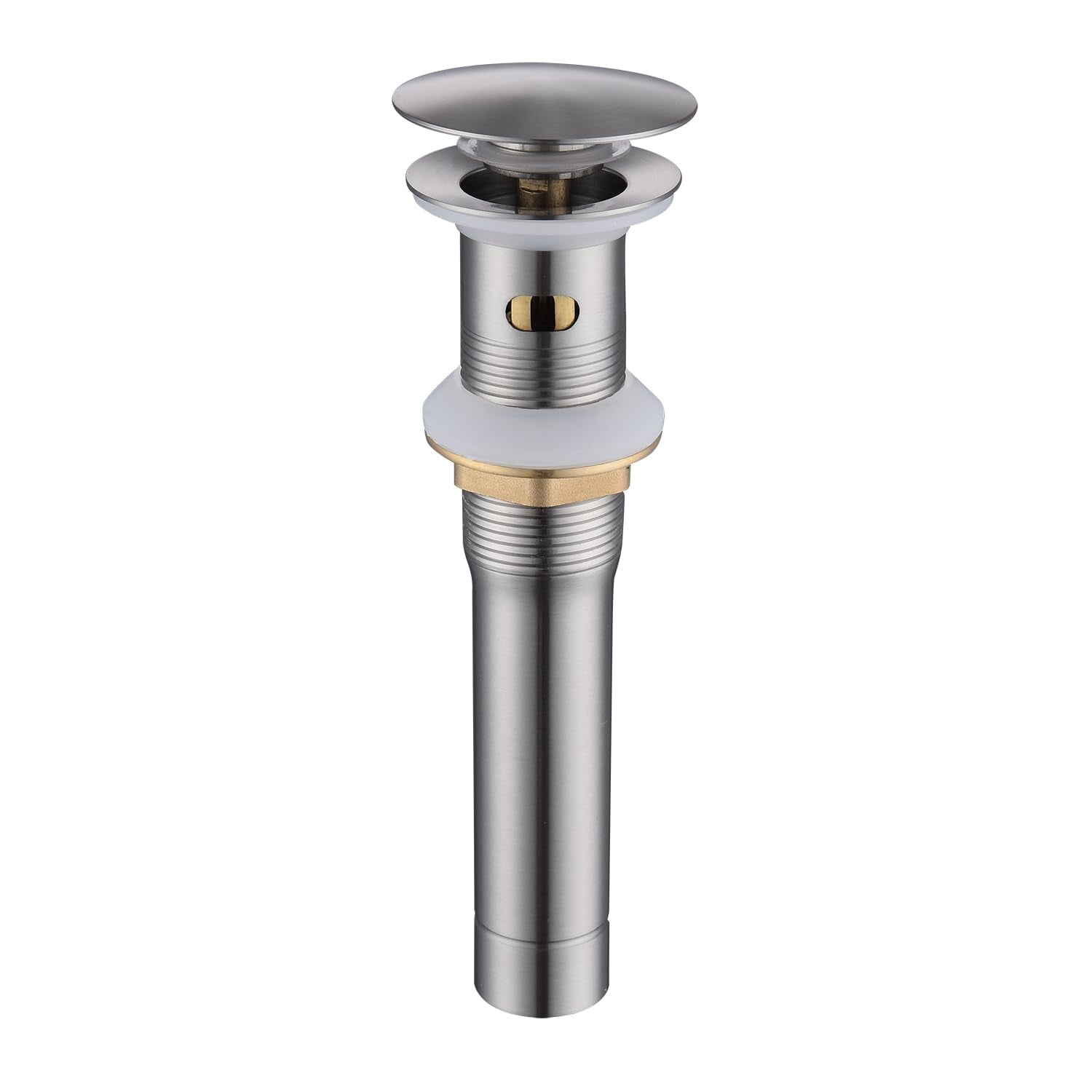 Gold Bathroom Sink Drain, Vessel Sink Pop Up Drain Kit Without Overflow Strainer Basket Hair ...