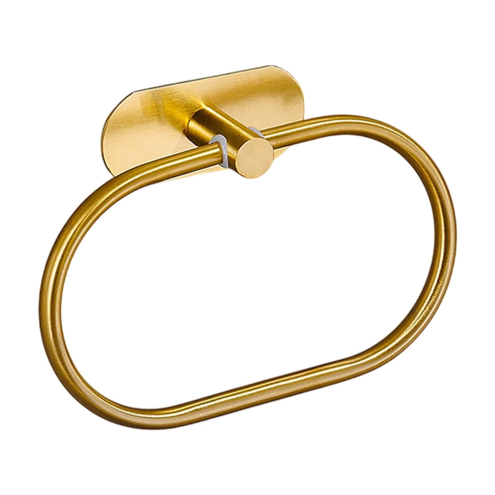 Gold Bathroom Towel Ring Bathroom Towel Rack Hotel No-Punch Stainless ...