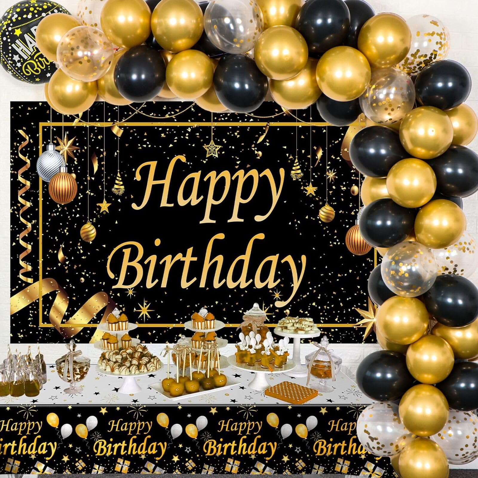 Gold Birthday Decorations for Men KKS1 Women, Gold Party Decorations ...