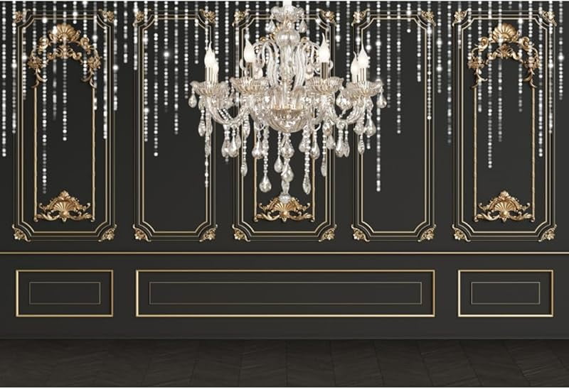 Gold Black Vintage Room Inside Backdrop European Frame Modern House ...