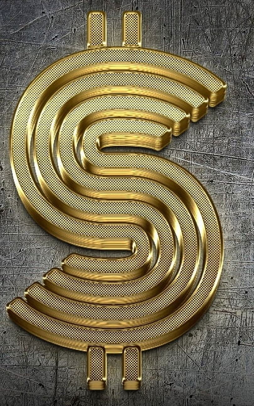 Gold Bling Dollar Sign writing drawing Journal: Gold Bling Dollar Sign ...