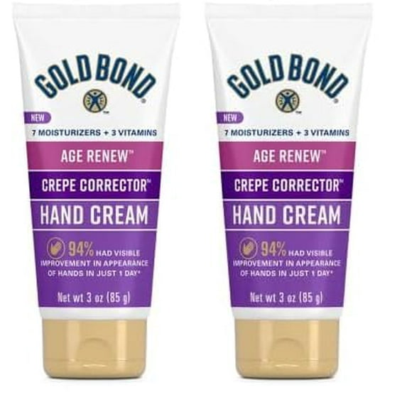 Gold Bond Age Renew Crepe Corrector Hand Cream, Replenishing ...