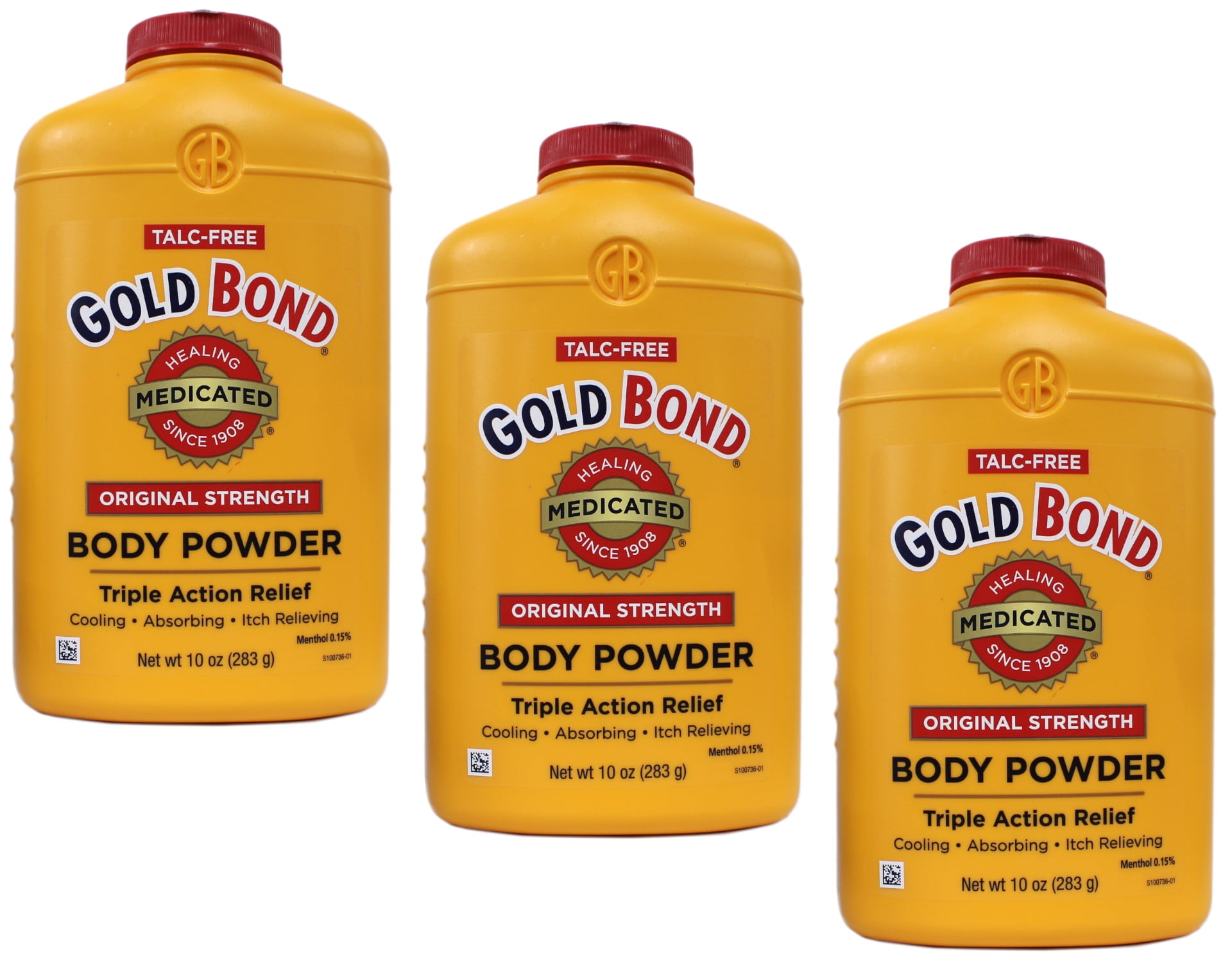 Gold Bond Body Powder Medicated 10 oz (Pack of 3) - Walmart.com