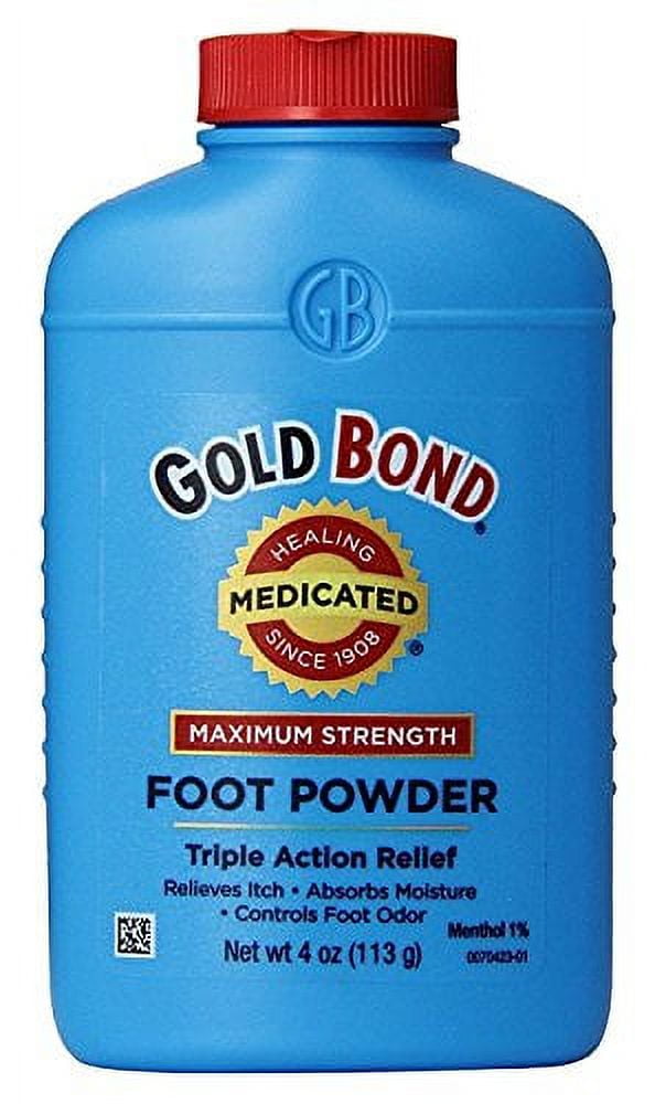 Gold Bond Foot Powder Medicated 4 Ounce (118ml) (2 Pack) - Walmart.com
