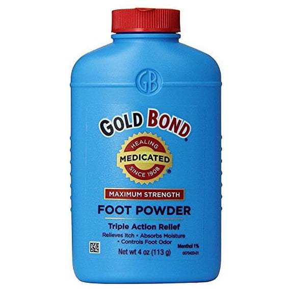 Gold Bond Foot Powder Medicated 4 Ounce (118ml) (2 Pack) - Walmart.com