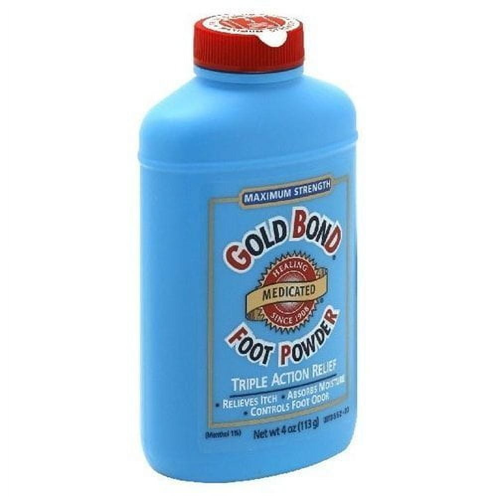 Gold Bond Medicated Foot Powder, 4 oz, Itch Relief, Moisture and Odor ...