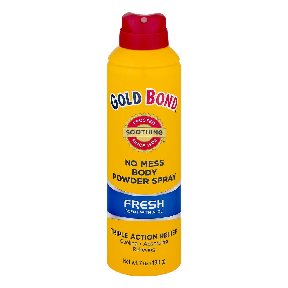 Gold Bond No Mess Aerosol Body Powder Spray, Triple Action Dryness ...