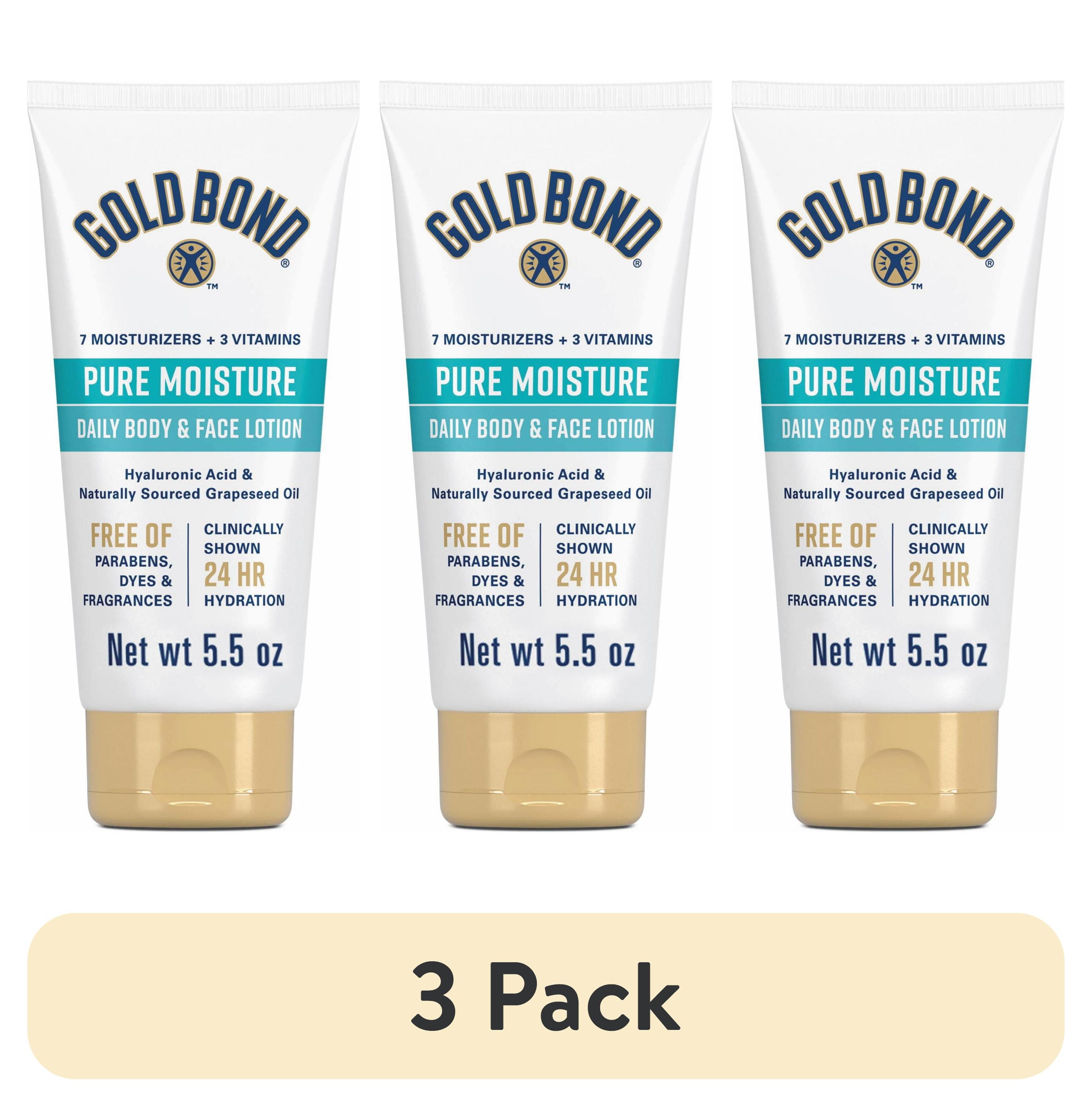 (3 pack) Gold Bond Pure Moisture Body and Face Lotion & Cream for Dry ...