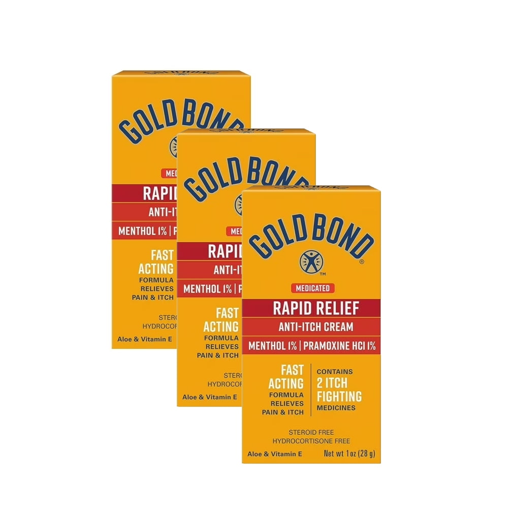 Gold Bond Anti Itch Cream with Aloe and Vitamin E, 2 Medicines, Fast ...