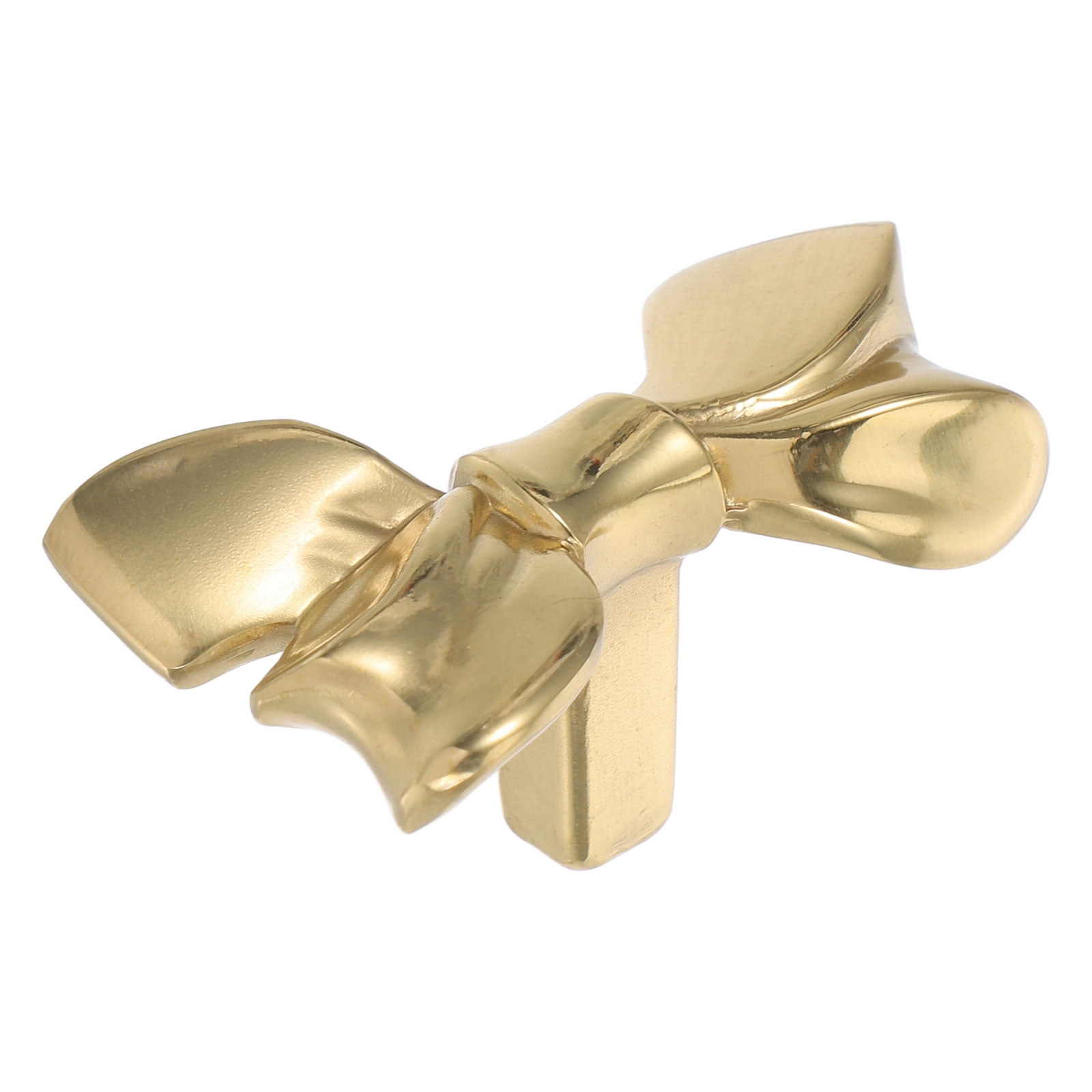 Gold Bow Drawer Pulls Decorative Brass Knobs for Dresser Cabinet ...