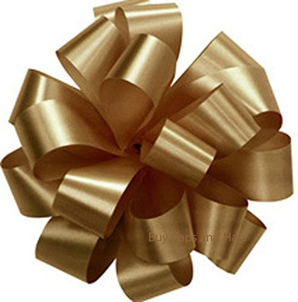 Gold Bows 10 Pack Gift Wrap Bow for Baskets Gifts Toys Weddings ...