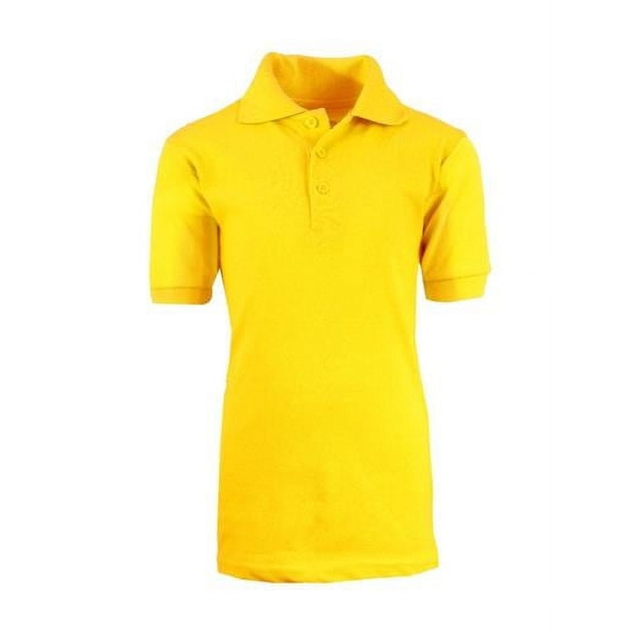 Gold Boys School Uniform Polo Shirt, Gold - Size 10 - 36 Per Pack ...