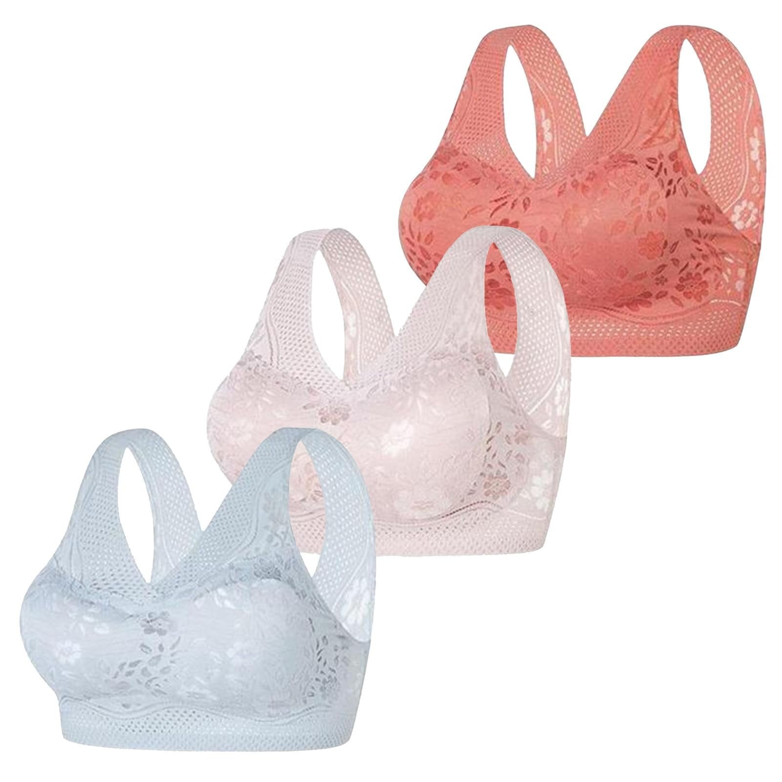Gold Bra Pack Of 3 Women's Bra Without Underwire Comfort Sports Bra ...
