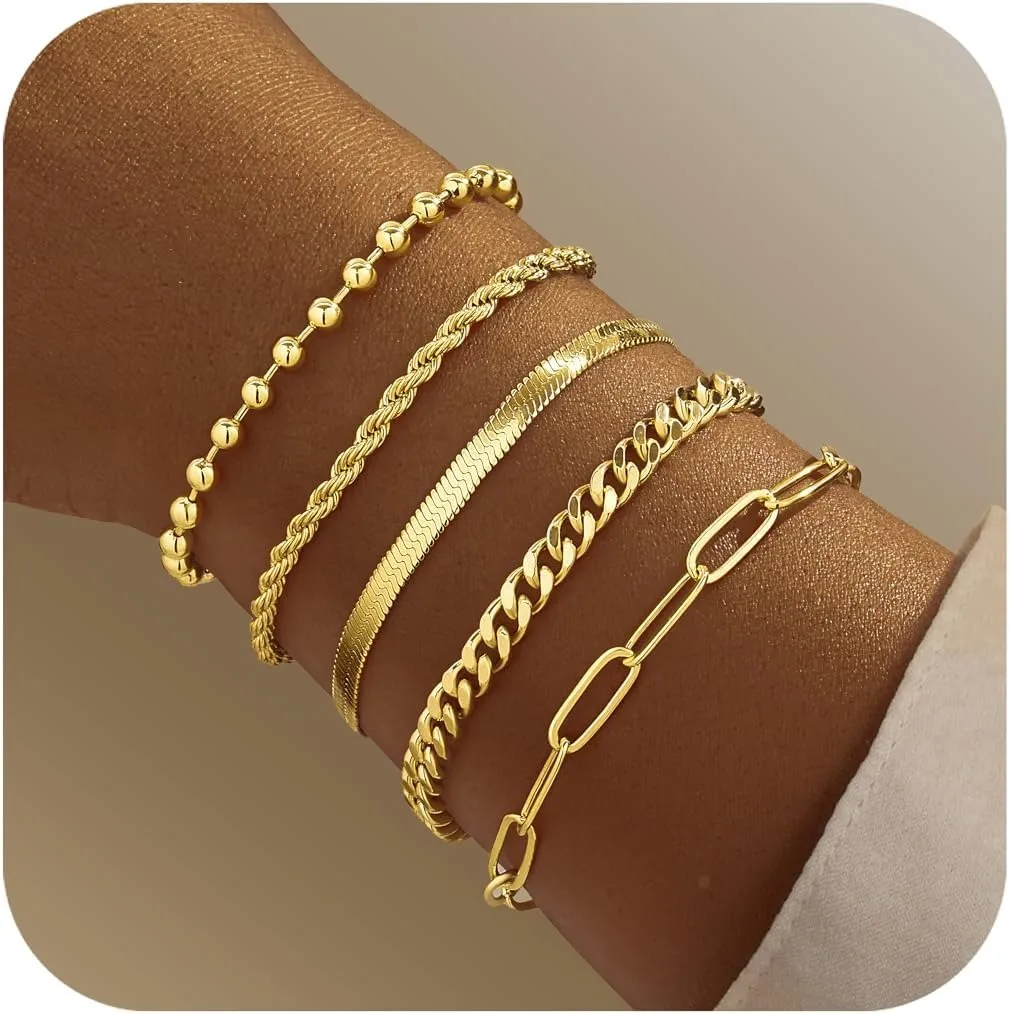 Gold Bracelets for Women Bracelets Set for Women Gold Bracelets Stack ...