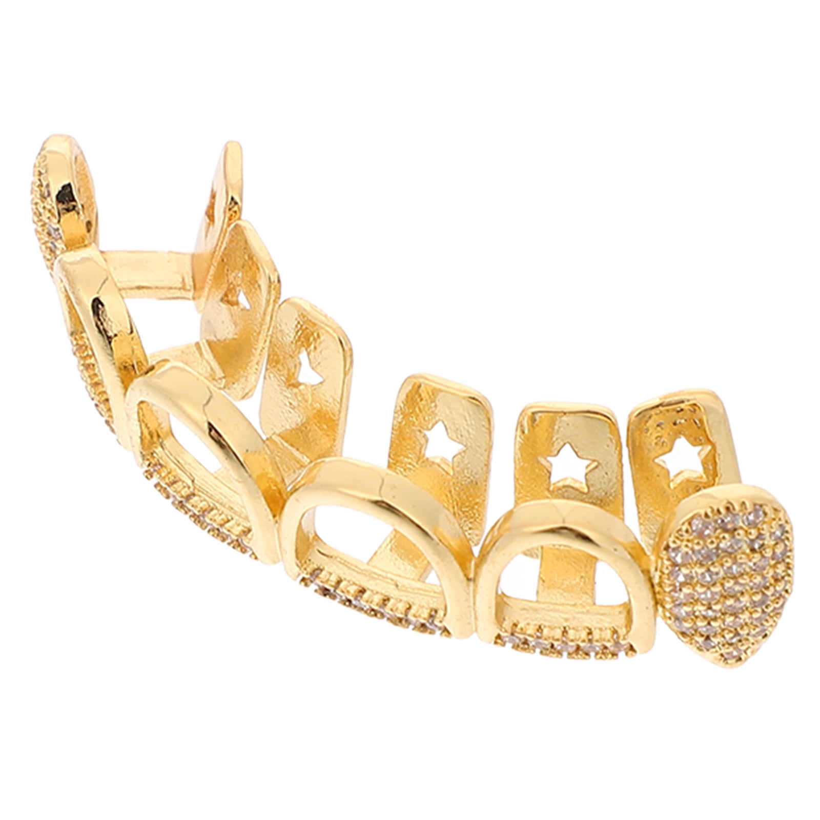 Gold Braces Rapper Teeth Grill Rapper Teeth Jewelry Single Teeth Grills ...