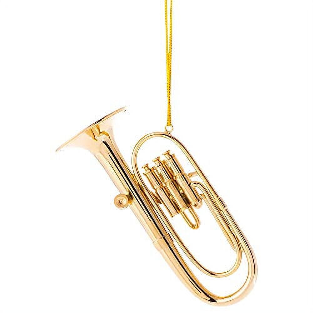 Gold Brass Tuba Miniature Music Musical Instrument Christmas Tree ...