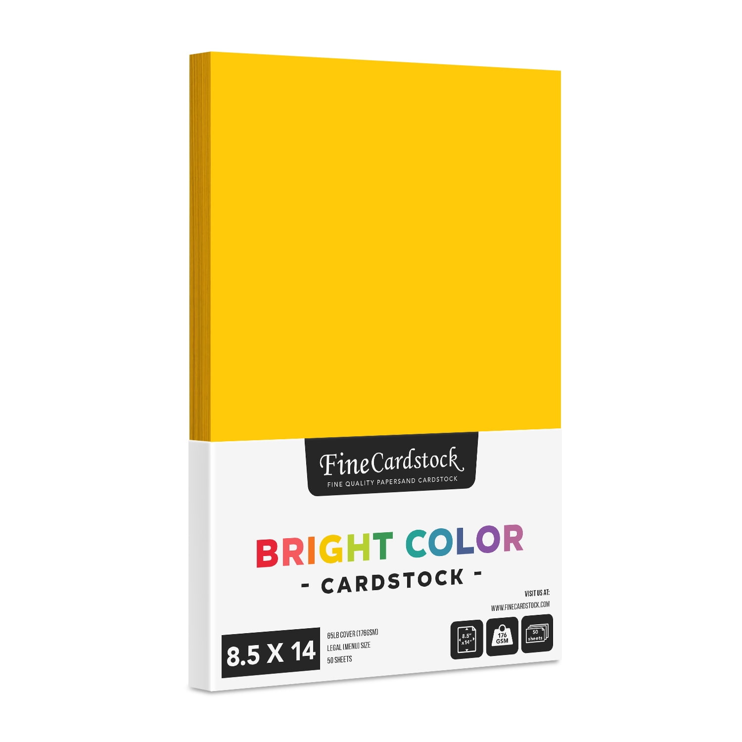 Gold Bright Color Cardstock Paper – Great for Arts and Crafts ...