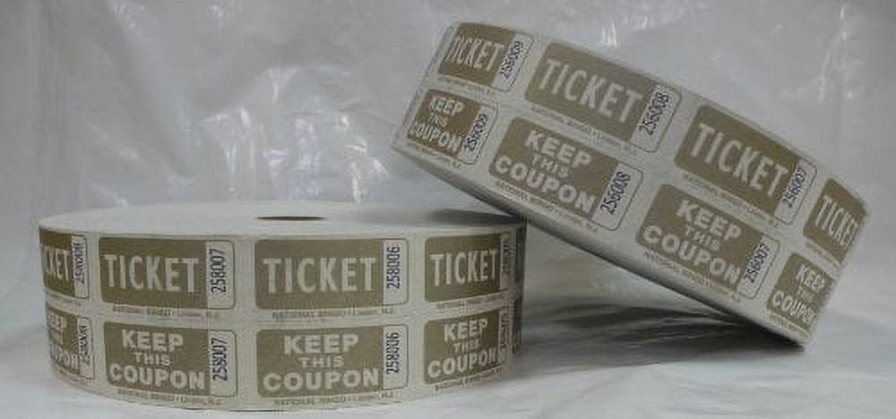 Gold Bristol Double Roll Tickets (2/pack) - Walmart.com