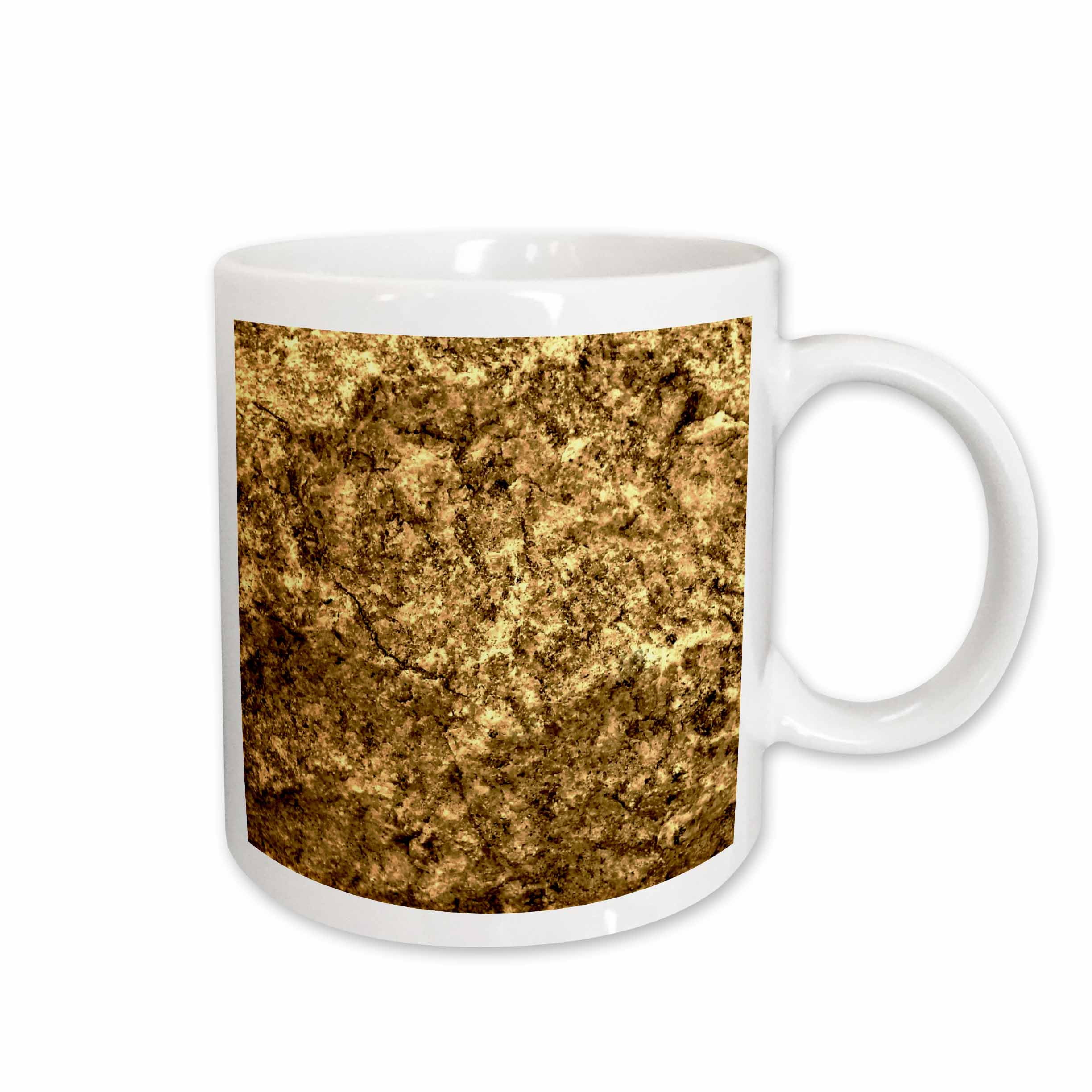 3drose, Gold Brown Mottled Stone Background, 15oz Mug - Walmart.com